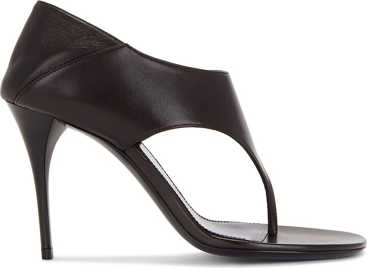 Saint Laurent Bridget Sandal in Brown - ShopStyle