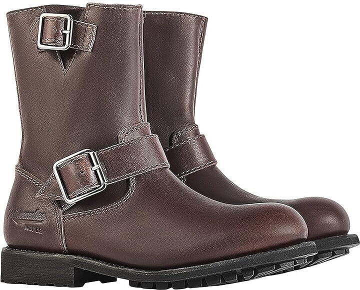 Milwaukee Boot Company Juneau Biker Boot (Dark Brown) Men's Shoes ...