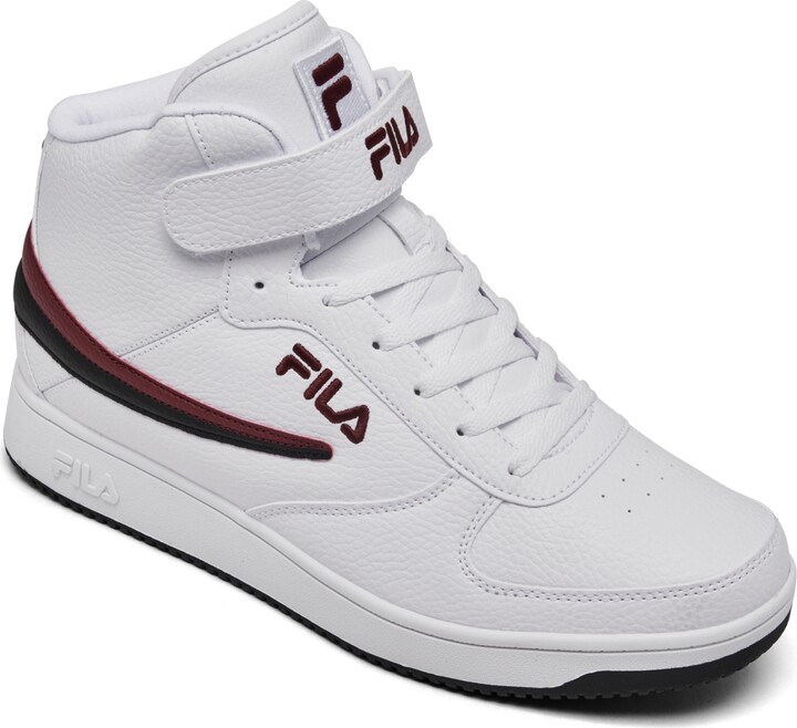 Fila Men's A-High Stay-Put Closure High Top Casual Sneakers from Finish ...