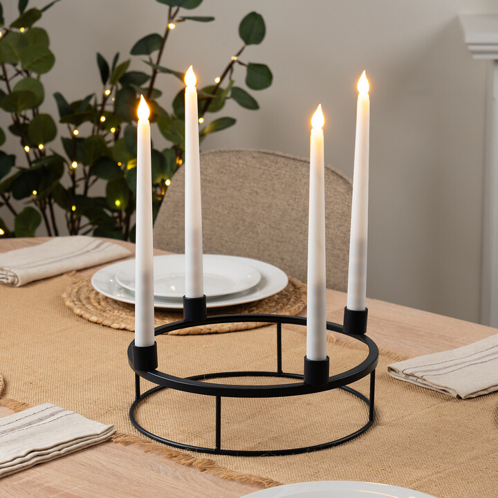 So'home 27.5cm Circular Candle Centrepiece Black - ShopStyle