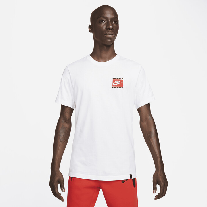 Nike Men's Liverpool FC Soccer T-Shirt in White - ShopStyle