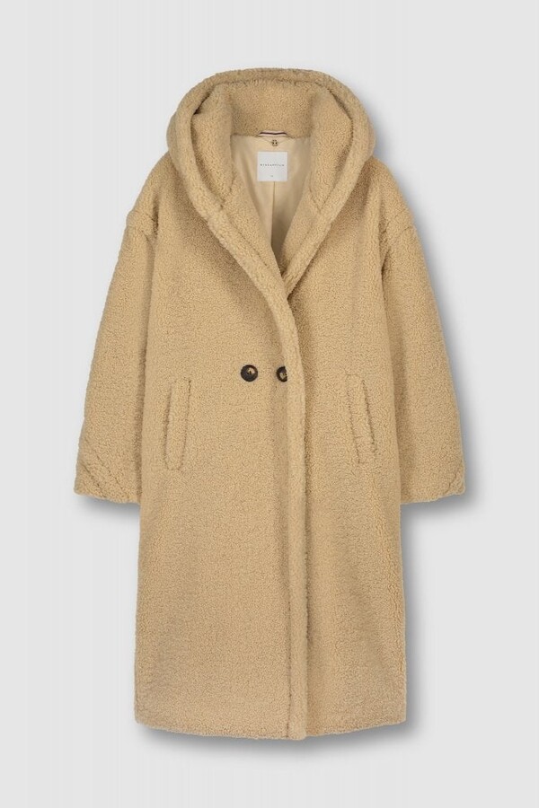 Rino & Pelle Rino and Pelle Lasta Teddy Coat in Beach Colour: BEAC ...