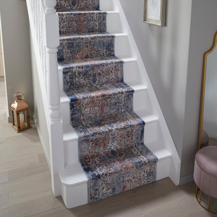 Dunelm Soraya Traditional Stair Runner Soraya Blue - ShopStyle
