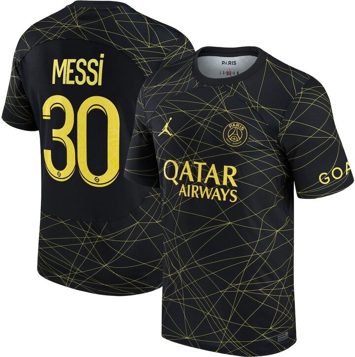 Nike Men's Jordan Brand Lionel Messi Black Paris Saint-Germain 2022/23 ...