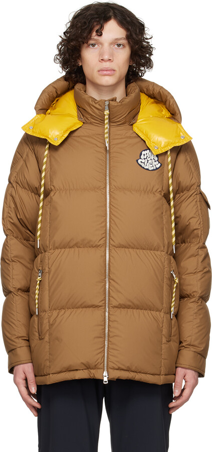 Moncler Brown Meriveles Down Jacket - ShopStyle