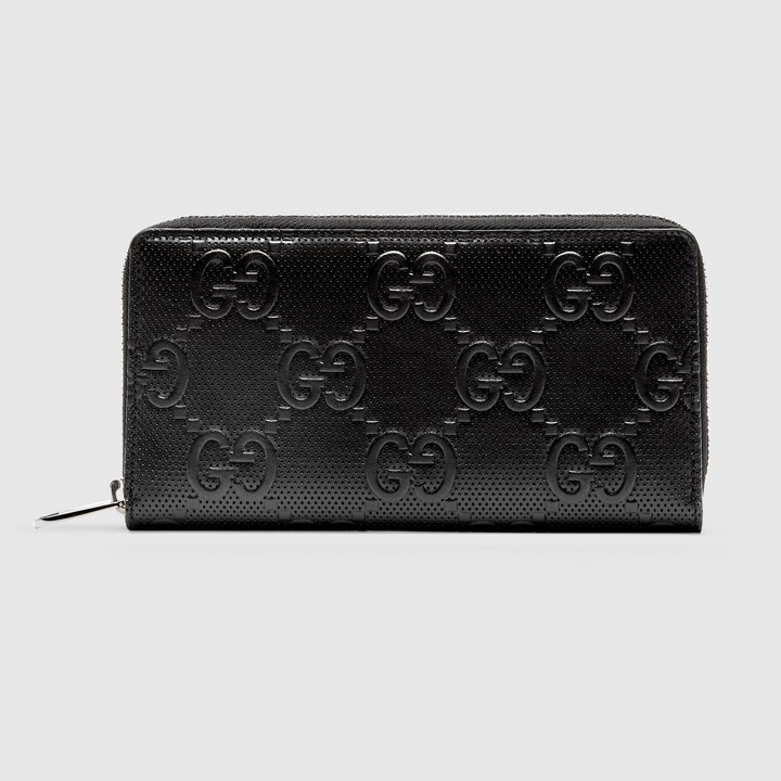 Gucci GG embossed zip around wallet - ShopStyle
