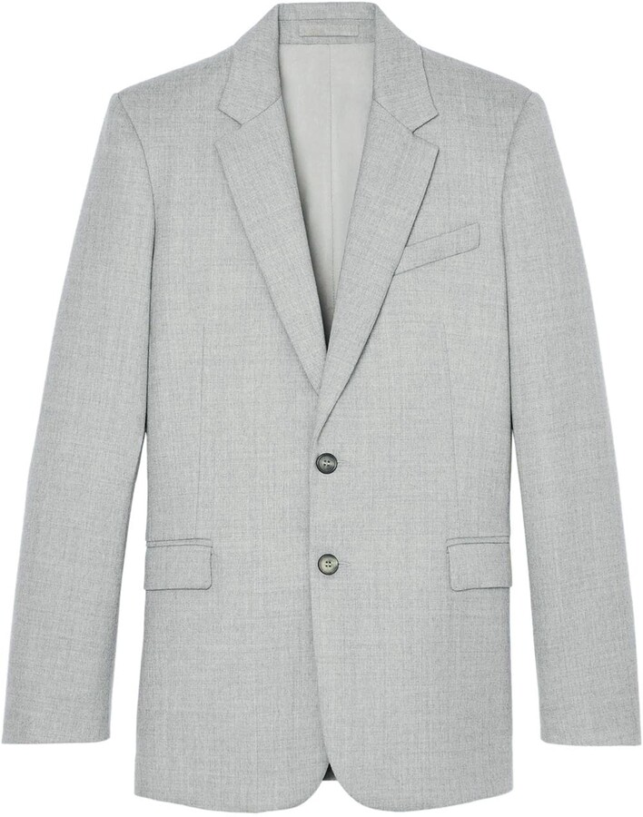 Wardrobe NYC Single-Breasted Merino Wool Blazer - ShopStyle