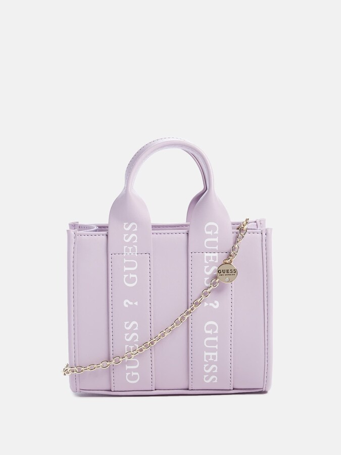Guess Factory Logo-Tape Mini Tote Crossbody - ShopStyle Shoulder Bags