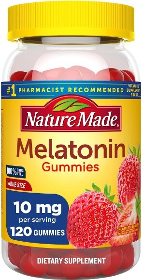Nature Made Melatonin Maximum Strength 100% Drug Free Sleep Aid for ...