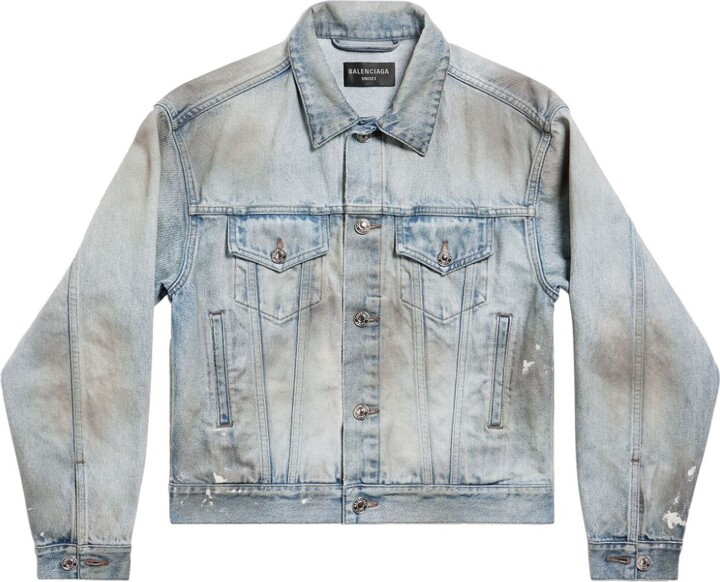 Balenciaga Deconstructed Denim Jacket - ShopStyle