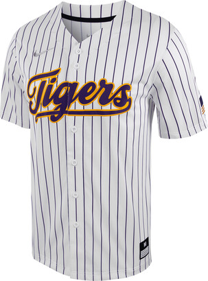 Nike LSU Men's College Full-Button Baseball Jersey in White - ShopStyle ...