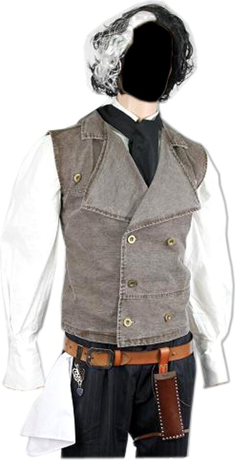thecostumebase Sweeney Todd Full Costume Set Wig Shirt Vest Belt ...