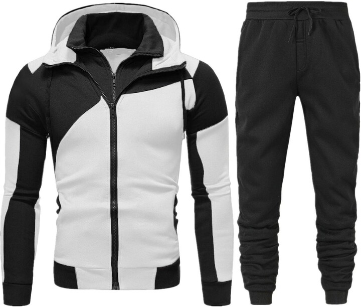 Generic 2024 AI - Men Autumn And Winter Set Leisure Stitching Zipper Sweater Pants Sports Suit ...