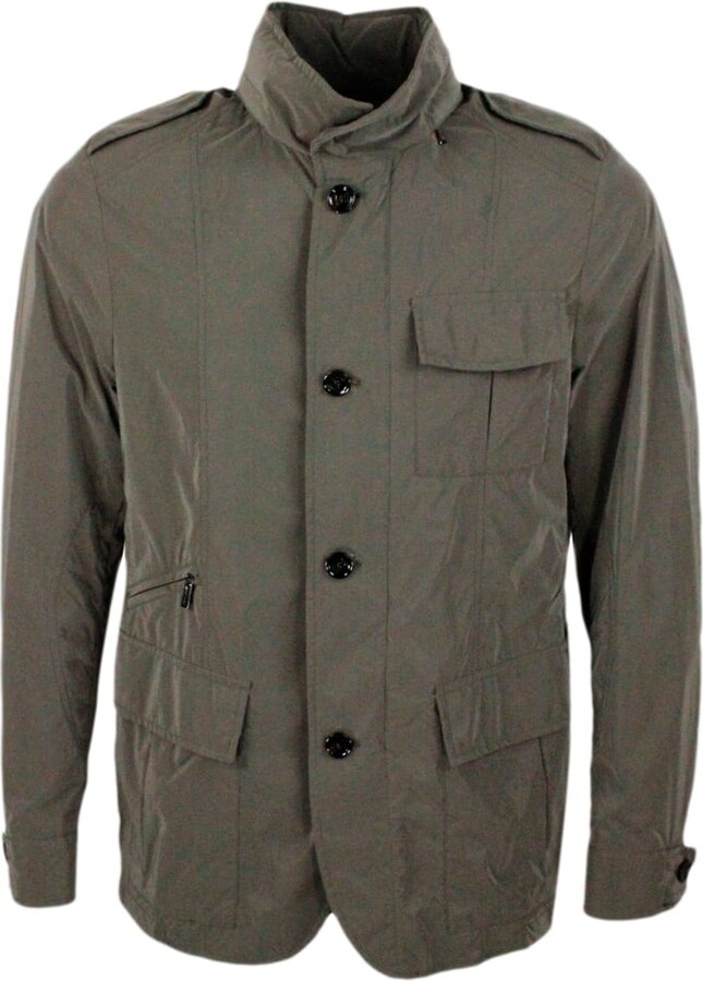 Moorer Lightweight Windproof Jacket In The Field Jacket Model In ...