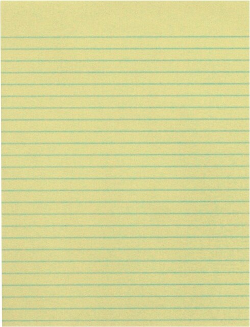 School Smart Composition Paper, No Margin, 8-1/2 x 11 Inches, Yellow ...