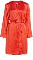 La Perla Belted Silk Satin Robe - ShopStyle