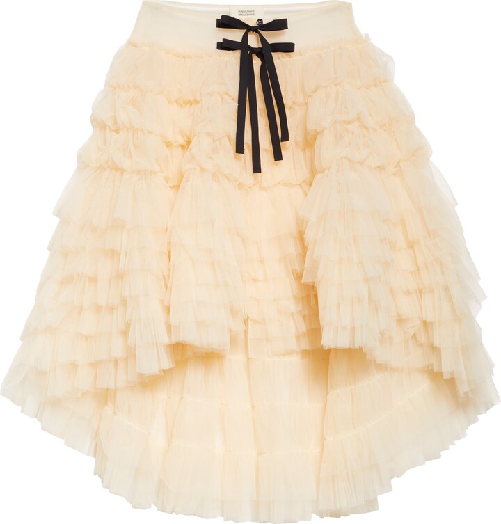 Renaissance Renaissance Waterfall Ruffle High/Low Skirt - ShopStyle