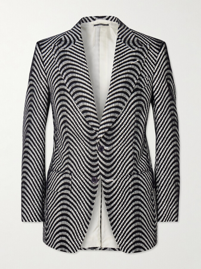Tom Ford Atticus Slim-Fit Velvet-Jacquard Tuxedo Jacket - ShopStyle ...