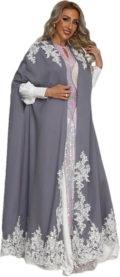 Adhdyuud Women Ramadan Eid Open Abaya Dubai Kaftan Muslim Cardigan Abayas Dresses Caftan Robe ...