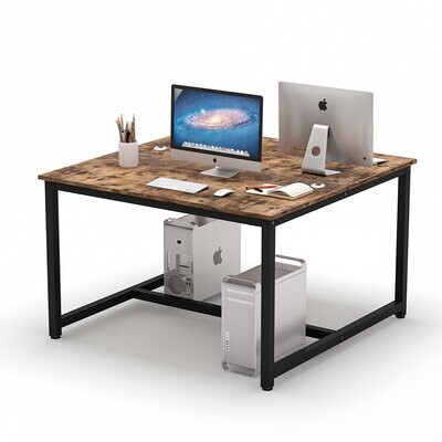 Inbox Zero Extra Large Two Person Square Desk - ShopStyle