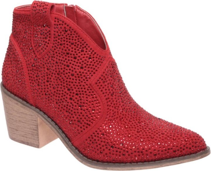 Pierre Dumas Women's Falling In Love Booties In Red - ShopStyle