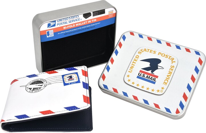 Concept One USPS U.S Mail Eagle Stamp Logo Bifold Wallet, Slim Wallet ...