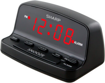 Sharp Digital Alarm Clock with Keyboard Style Controls - ShopStyle