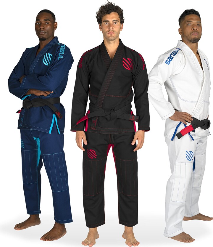Sanabul Essentials V.2 Ultra Light BJJ Jiu Jitsu Gi with Preshrunk ...