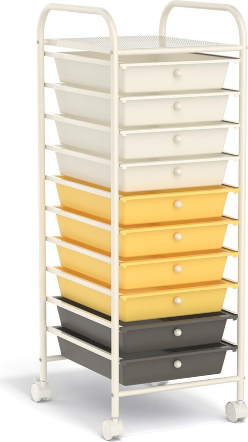 Slickblue 10 Drawer Rolling Storage Cart Organizer - ShopStyle Chests