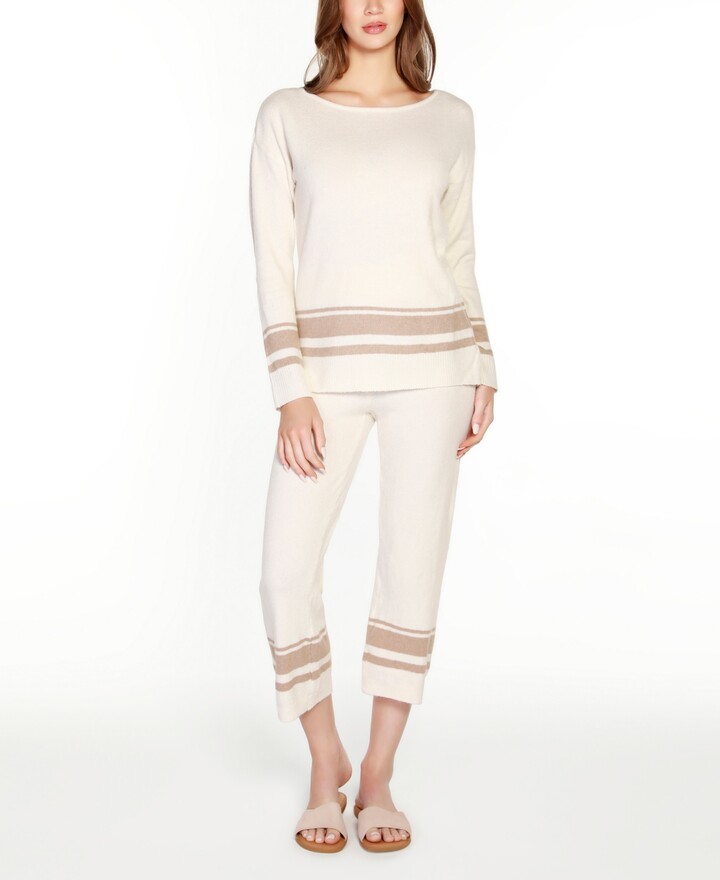 Belldini Women's Striped Sweater and Pants, 2 Piece Set - ShopStyle
