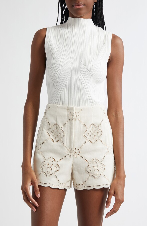 Veronica Beard Nellie Directional Rib Tank - ShopStyle Tops