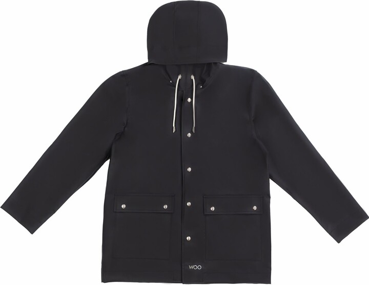 Woo Di Giulia Petronella Fisher Raincoat - Black - Unisex - Waterproof ...