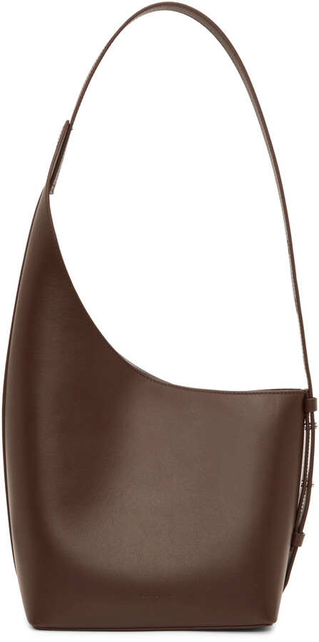 Aesther Ekme Brown Demi Lune Shoulder Bag - ShopStyle