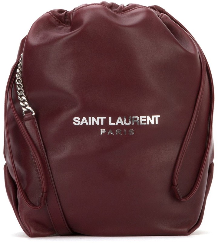 Saint Laurent Teddy Drawstring Bucket Bag - ShopStyle