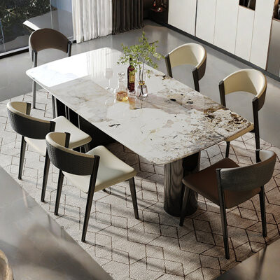 ALLNICEDT Luxury Ultra-Crystal Stone Dining Table Set - ShopStyle