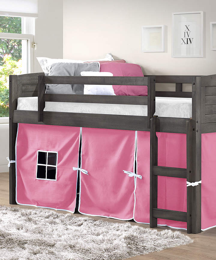 Pink & Gray Louver Twin Tent Low-Loft Bed - ShopStyle