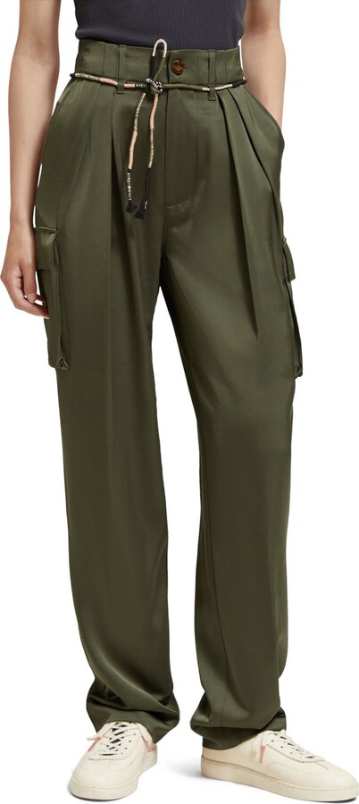 Scotch & Soda Faye Satin Cargo Pants - ShopStyle