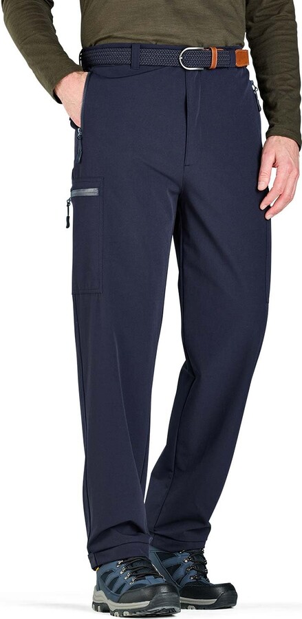 Pegasus Men's Waterproof Fleece Back Stretch Cargo Trouser Hard-Wearing ...