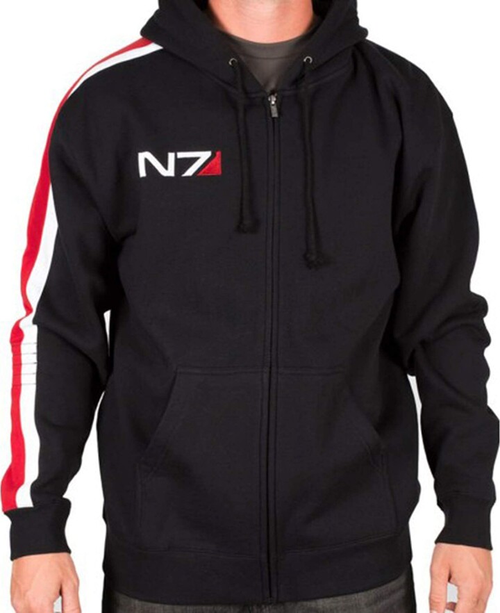LP-FACON Mens N7 Mass Effect Cosplay Commander Shepard Costume Black ...