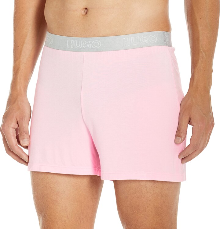 HUGO BOSS Mens Outline Logo Lounge Casual Shorts - ShopStyle Bottoms