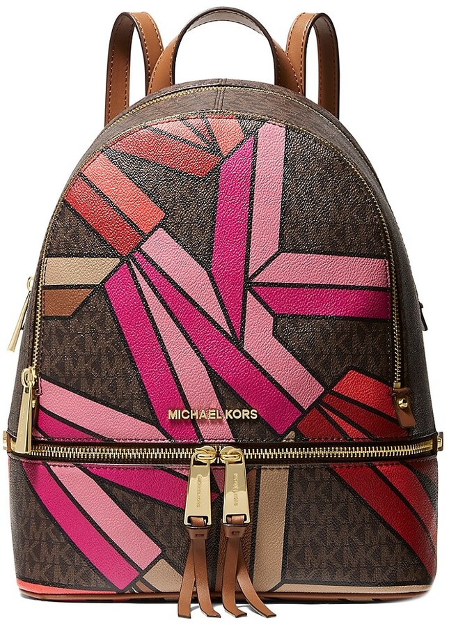MICHAEL Michael Kors Rhea Monogram Leather Backpack - ShopStyle