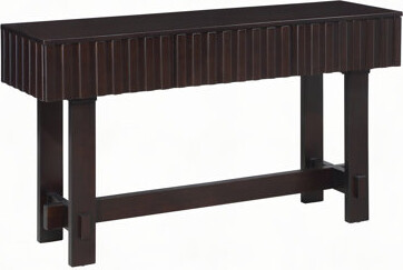 Latitude Run 52 inch Sofa Table with Storage Drawers, Mid Century ...