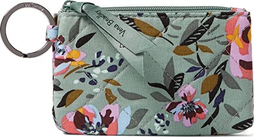 Vera Bradley Cotton Deluxe Zip ID Case Wallet with RFID Protection ...