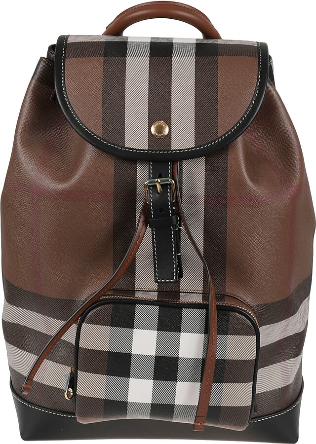 Burberry Check Backpack - ShopStyle