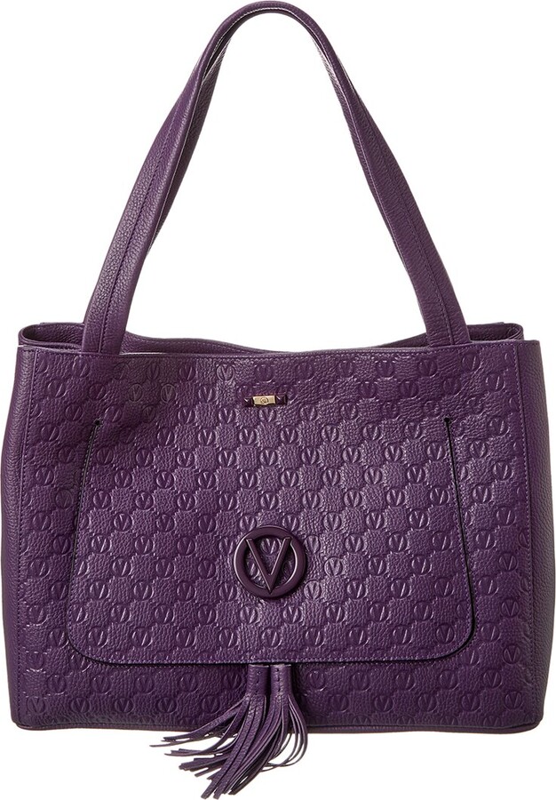 Valentino By Mario Valentino Ollie Dollaro Monogram Leather Tote ...