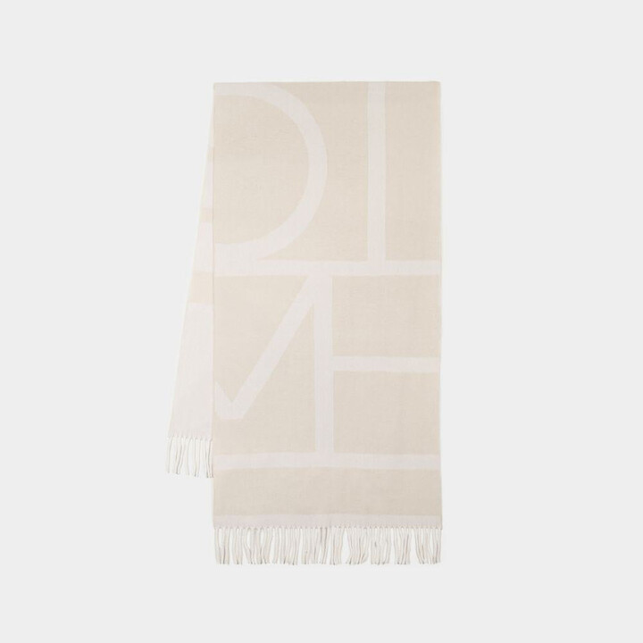 Totême Monogram Jacquard Scarf - ShopStyle Scarves & Wraps