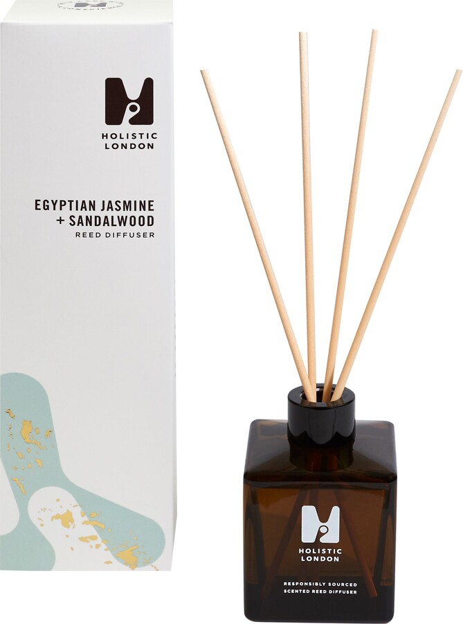 Holistic London Brown Egyptian Jasmine + Sandalwood Reed Diffuser ...