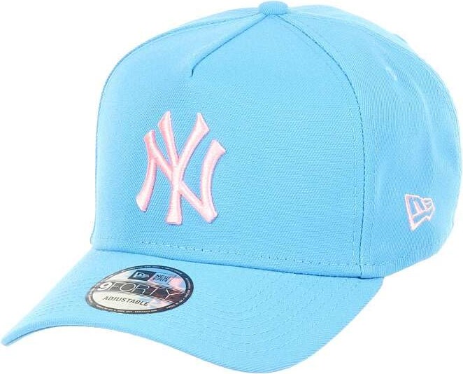 New Era New York Yankees MLB Pastel Sky Blue 9Forty A-Frame Snapback ...