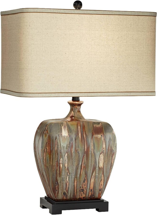 Possini Euro Design Modern Table Lamp with Table Top Dimmer 27" Tall ...