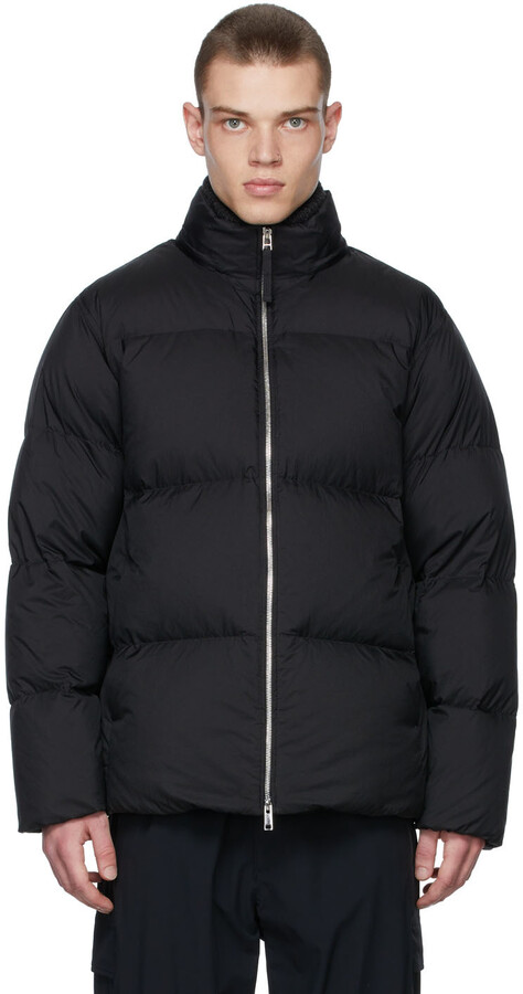 Theory Black Fulton Washer Nylon Jacket - ShopStyle Down & Puffer Coats